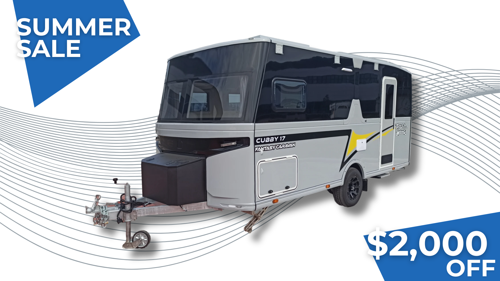 17ft Caravan with Solar | Fantasy Caravan Cubby 17
