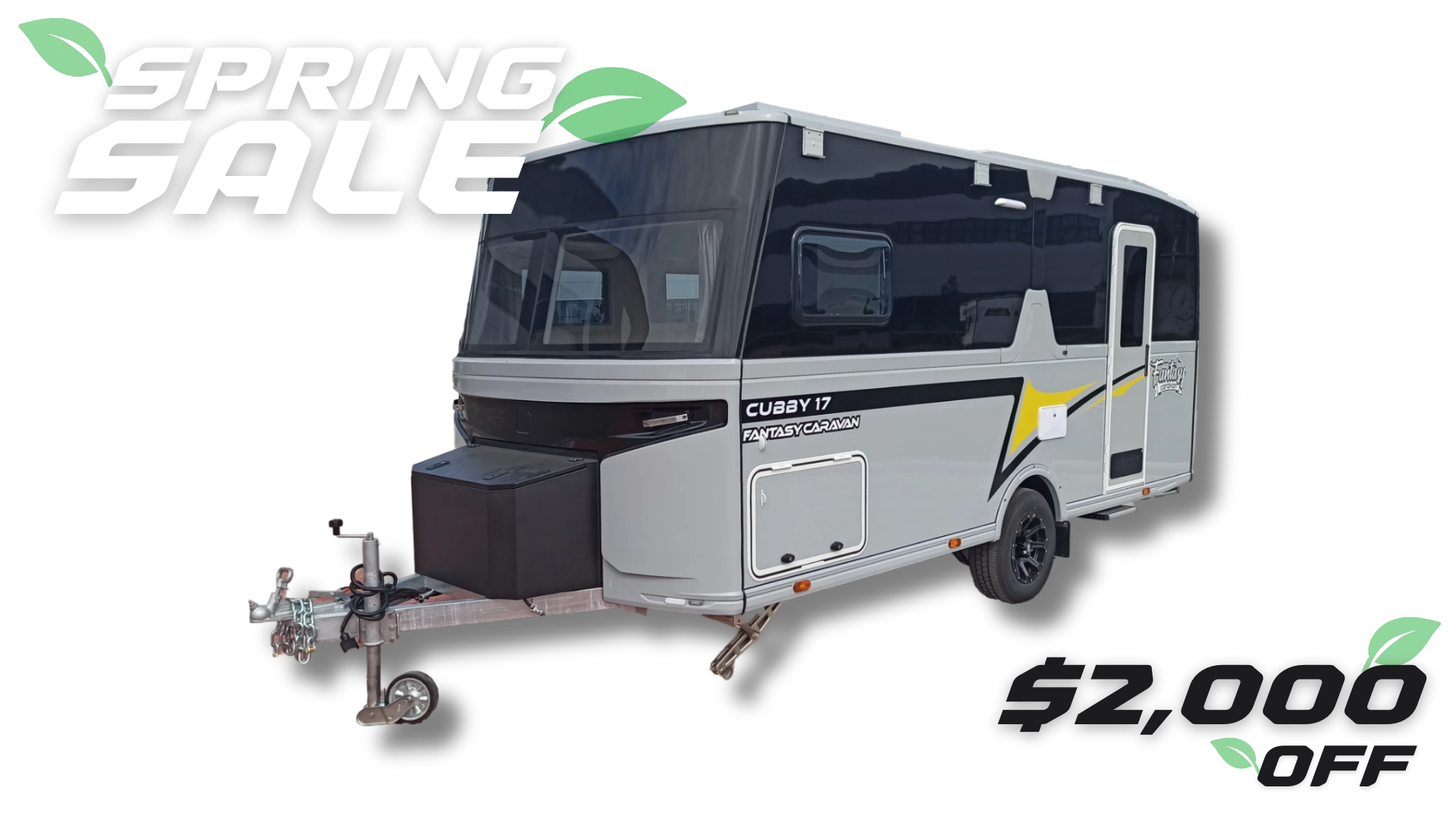 17ft Caravan with Solar | Fantasy Caravan Cubby 17